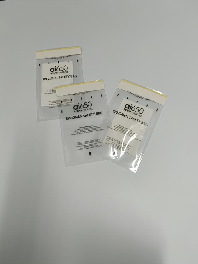 Custom Recyclable Poly 95kPa Biohazard Bag Waterproof