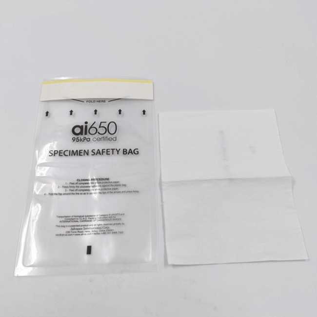 PE Biological 95kPa Specimen Transport Bag Customized