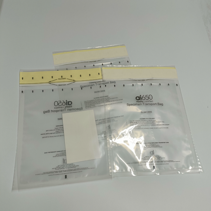 95kPa Specimen Zip Lock Bag For Medical Use Plastic Packaging