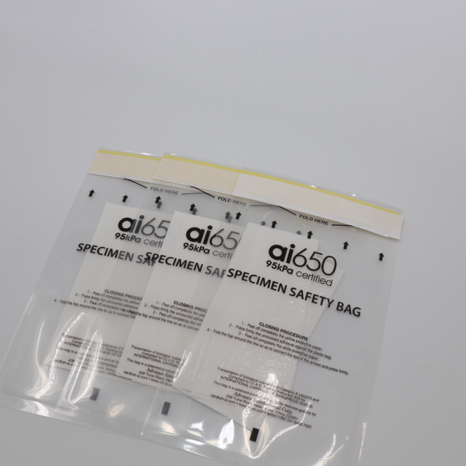 95kPa Specimen Zip Lock Bag For Medical Use Plastic Packaging