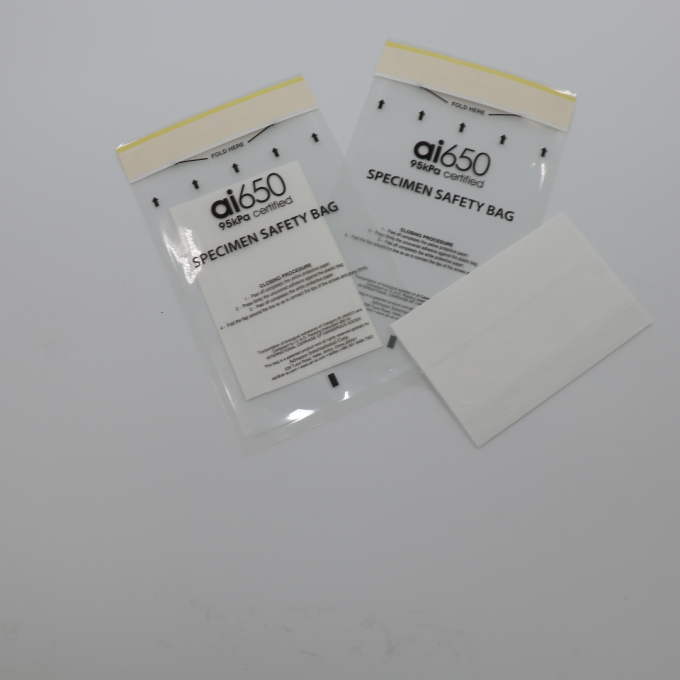 LDPE Medicine Specimen Bags With Biohazard Logo Printing Zip Lock Top