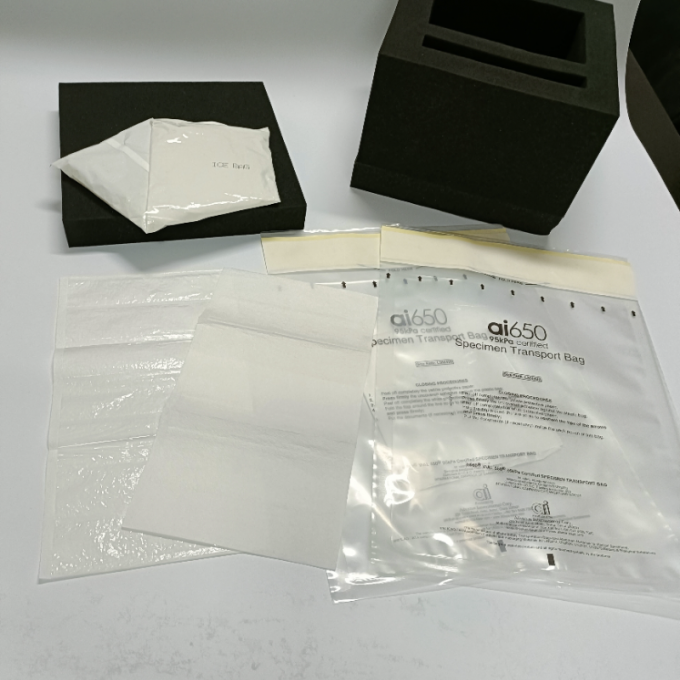 Yellow Zipper Polyethylene 95kPa Specimen Bags Sample Adsorption Adhesive