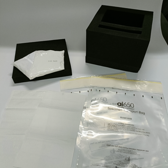 Lab Biohazard Zipper Autoclave Specimen Ldpe Kangaroo Bags 95kPa