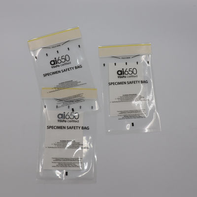 Plastic Clear Specimen Bag Ziplock Medical Specimen Bags For Lab Pathology