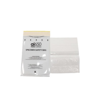 Lab Pathology And Biohazard Test 95kPa Specimen Transport Bag Self Sealing