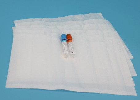 Absorbent Sleeves and Pads for Blood Tubes Hazmat Sample Transport Using