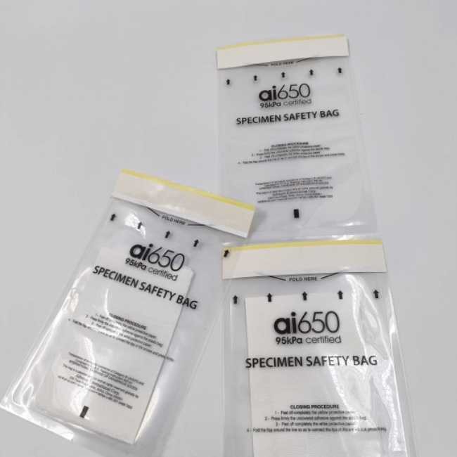 4 Slot 95Kpa Specimen Bags for Transport Packaging