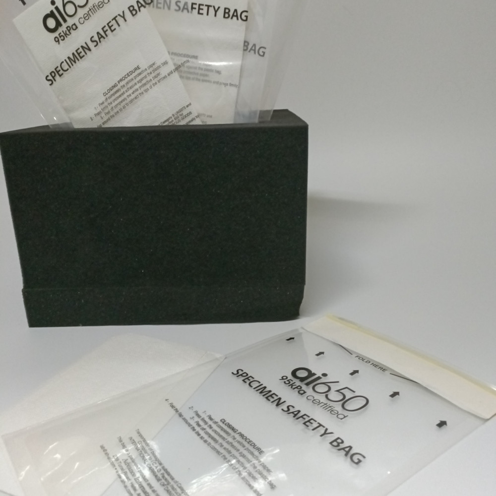 Anti Static 95kpa Specimen Transport Bag With Document Pouch