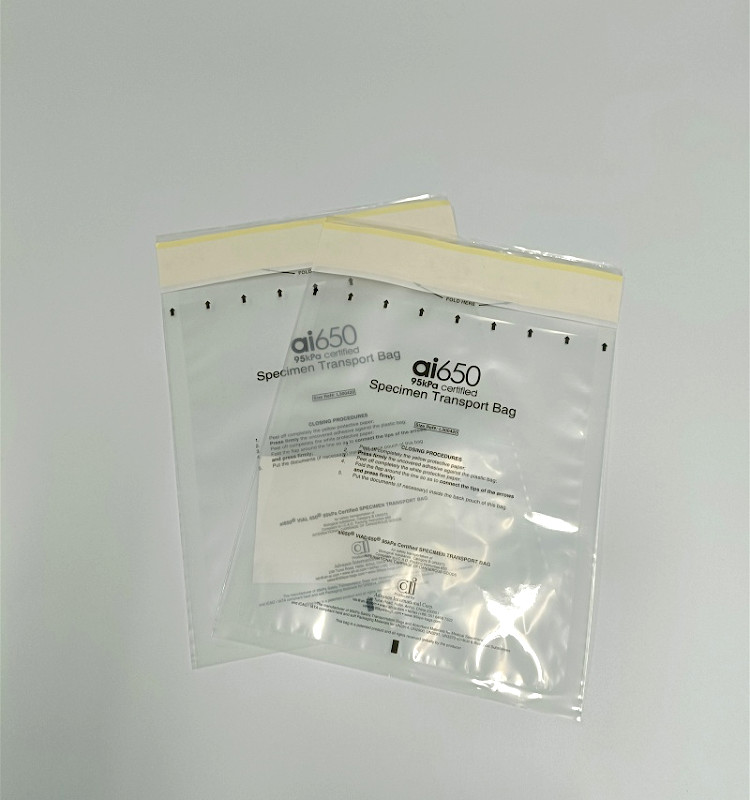 Customize Biohazard Specimen Bags Self Adhesive Printed