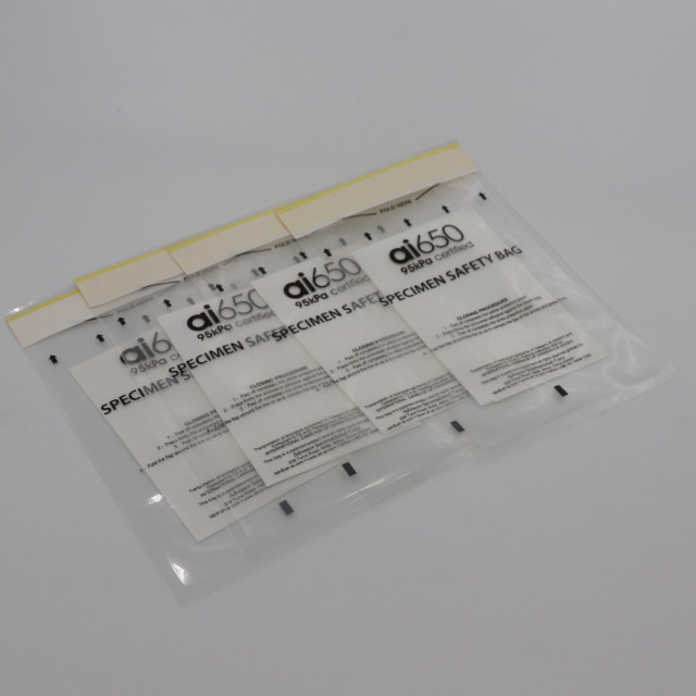 7 Slot Biohazard Specimen Transport Bags Lab Self Adhesive Closure With ...