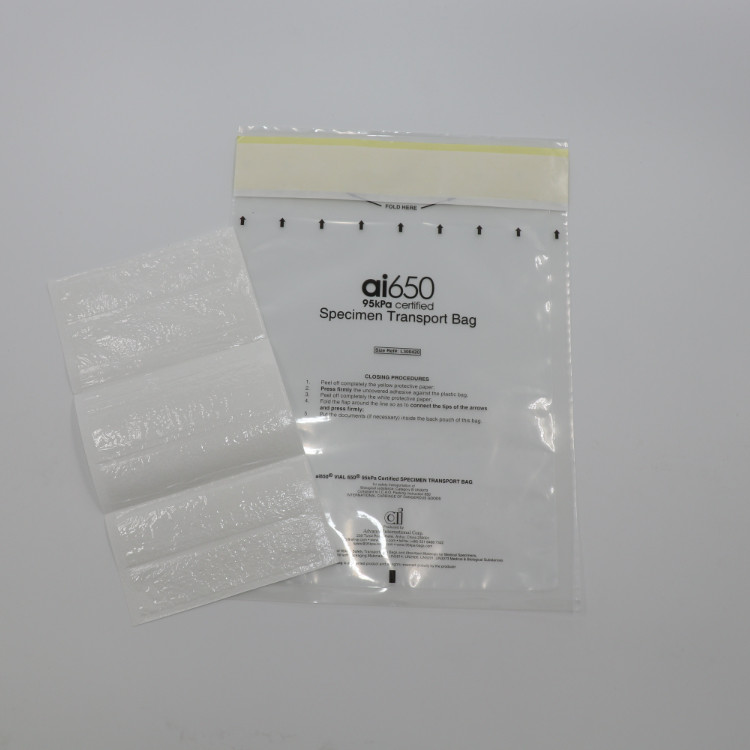 Lab Biohazard Self-Adhesive Autoclave Specimen LDPE Bags