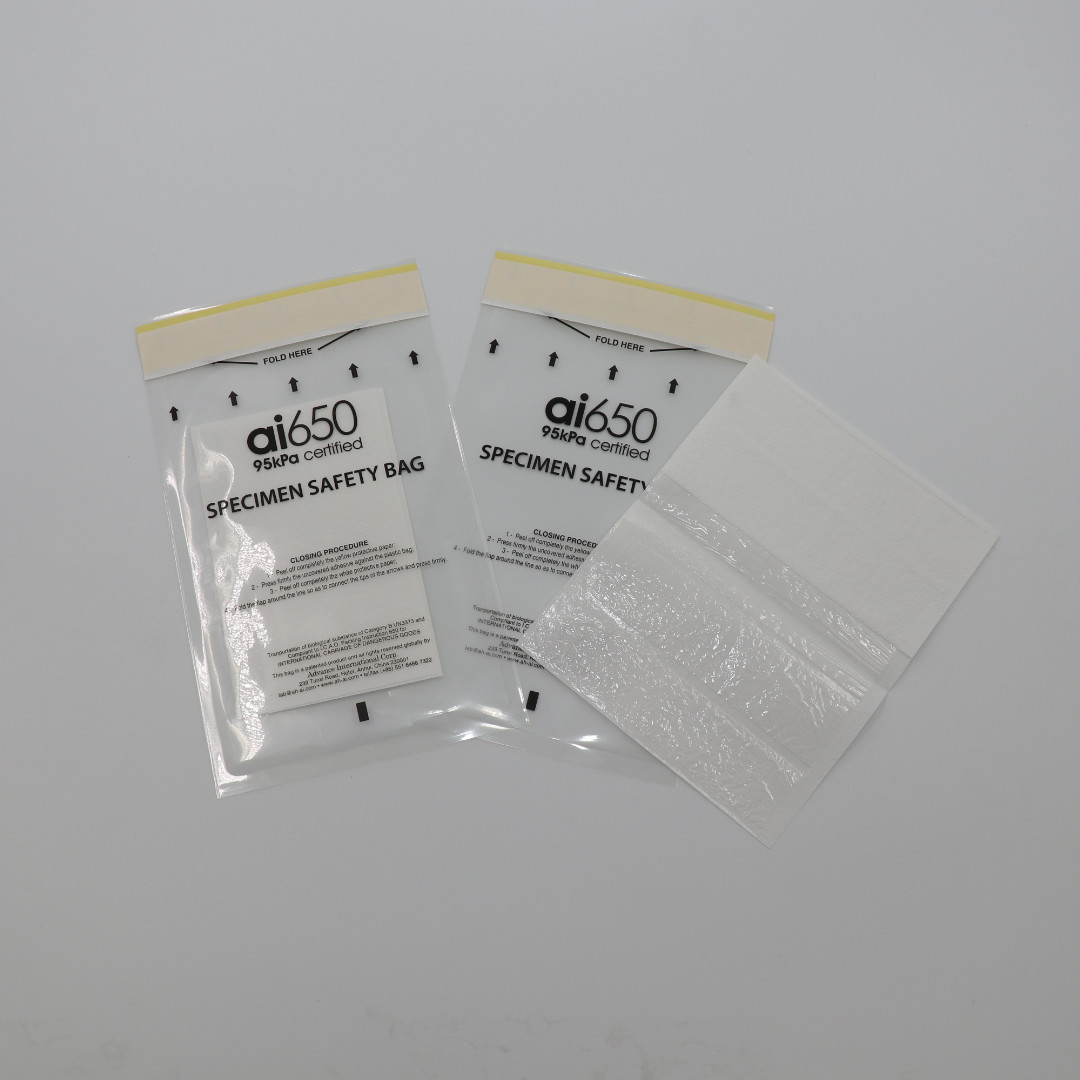 LDPE Medicine Specimen Bags With Biohazard Logo Printing Zip Lock Top