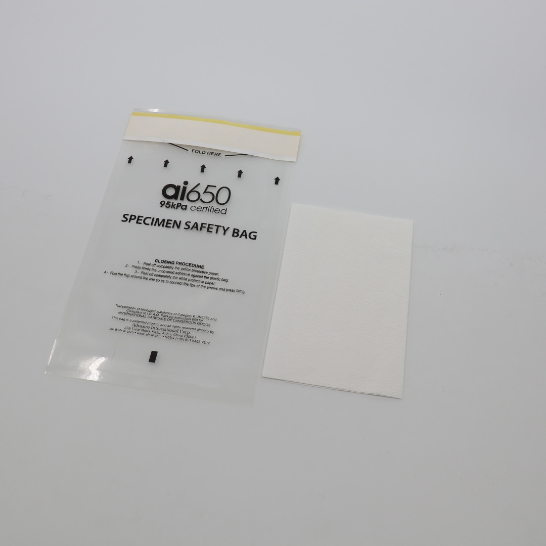 95kpa LDPE Ziplock Biohazard Specimen Bags Recyclable