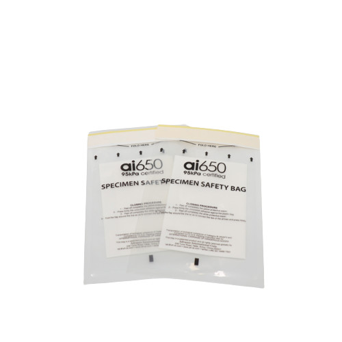 LDPE Laboratory Sample Specimen Bag With Biohazard Logo Printing