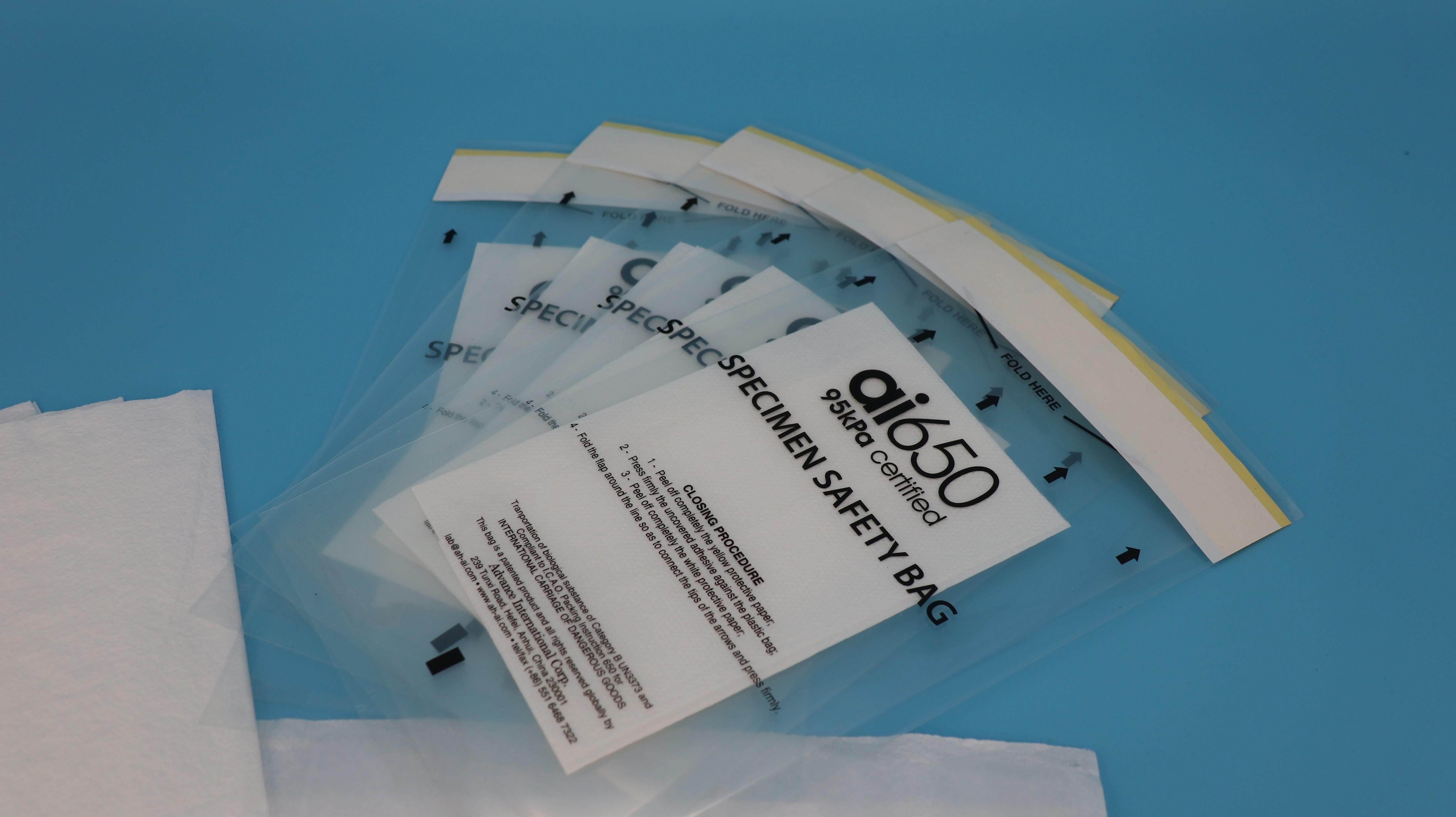 AI650 Customized Lab Biohazard Specimen Transport Bags For Laboratory ...