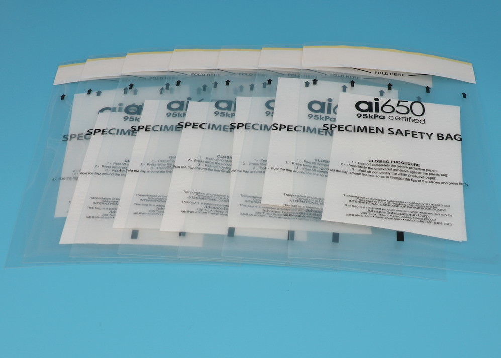 95kPa Biohazard Specimen Transport Bags