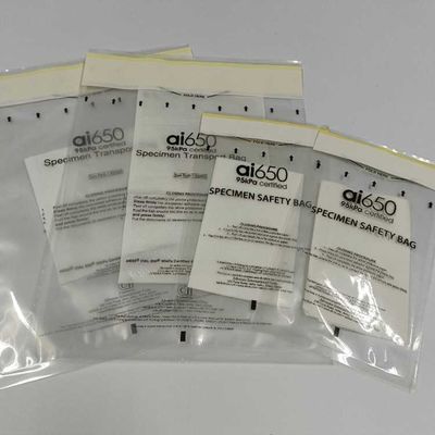 Leak Proof 95kPa Biohazard Bag for Specimen Category B Ambient IATA ...