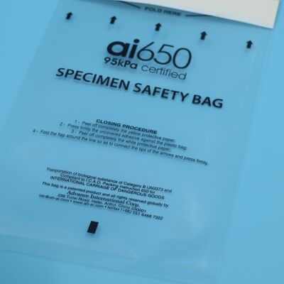 Ai650® 95kPa Biohazard Bag / Lab Specimen Air Transport Bags IATA Approved